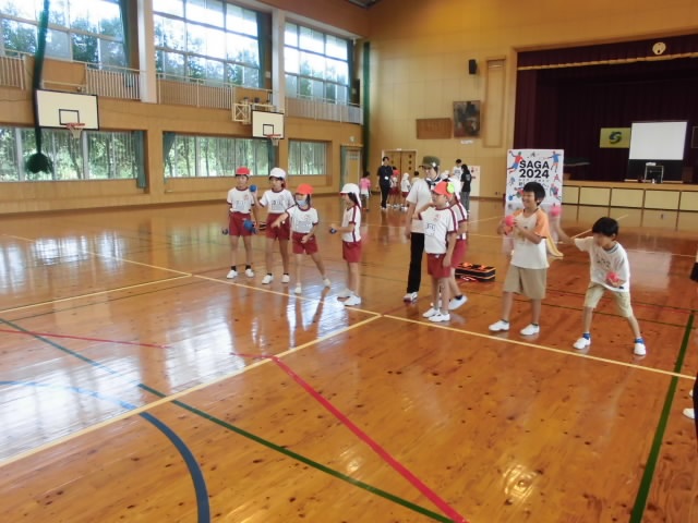 R5.10.5 SAGA2024国スポ・全障スポ学校訪問 | 佐賀市立久保泉小学校
